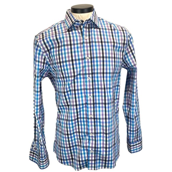 Nick Graham | Shirts | Nick Graham Dress Shirt Mens M 55 3435 Stretch ...